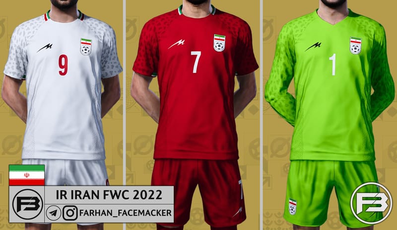 IRAN FIFA WORLD CUP 2022 KIT - maker-3d