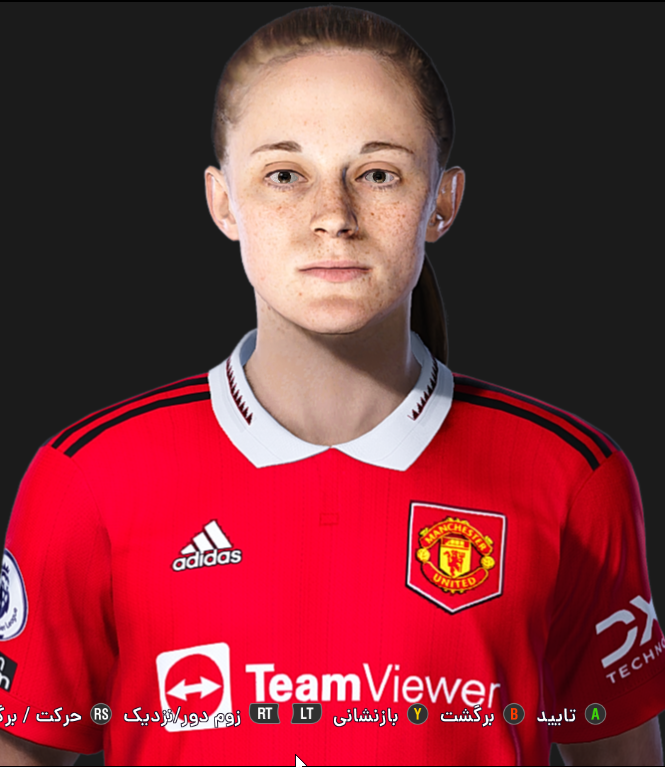Woman player PES FACE