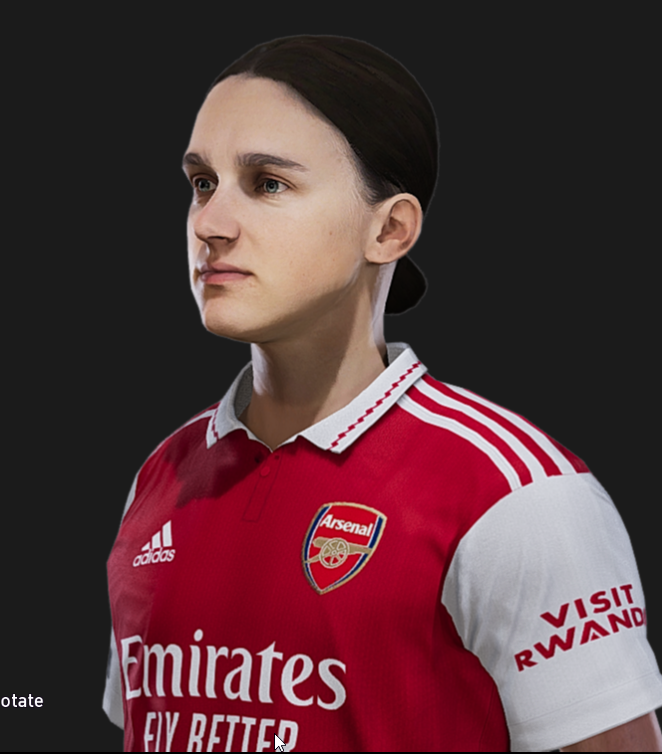 Woman player PES FACE