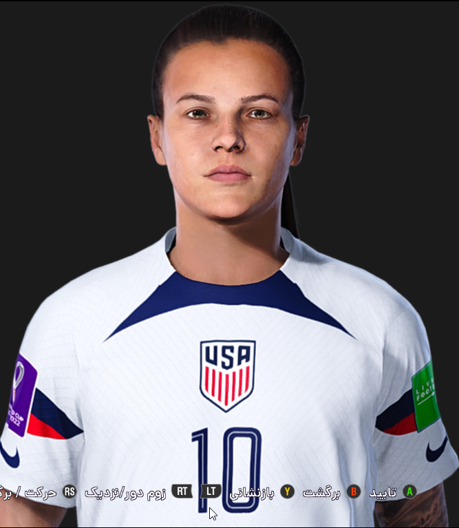 Woman player PES FACE