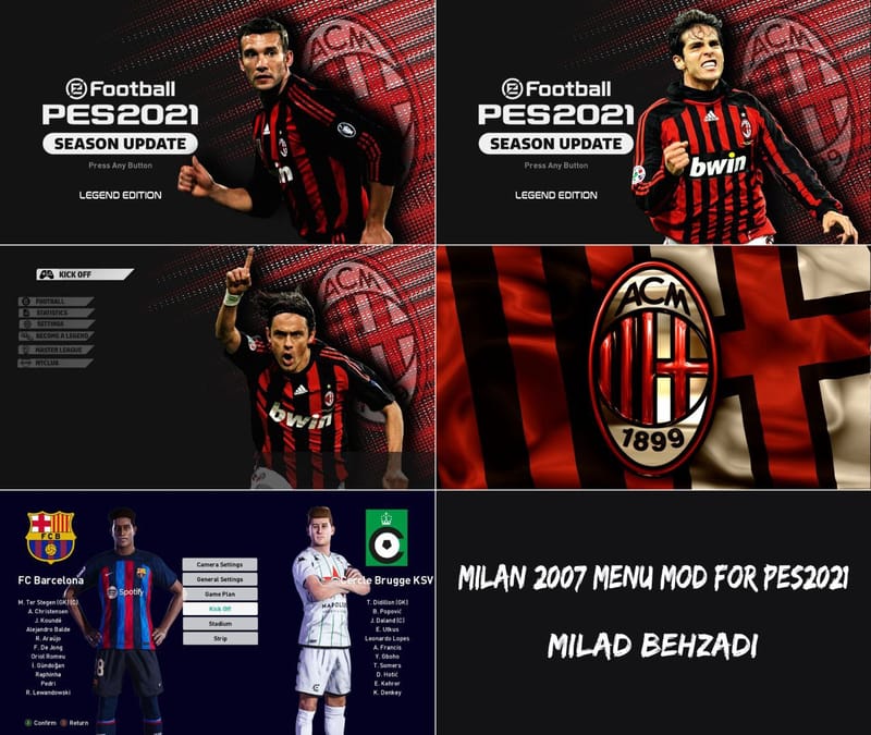Milan 2007 Menu Mod - maker-3d