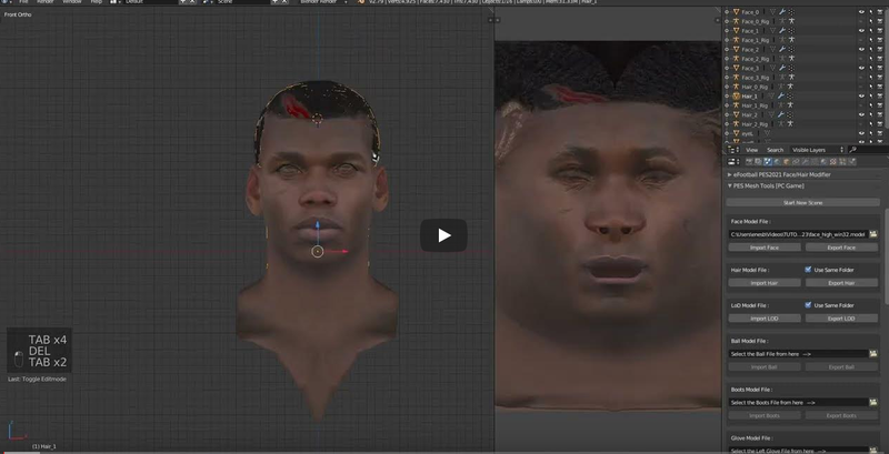 PES 2017 FACE CONVERT TO PES 2021 - maker-3d