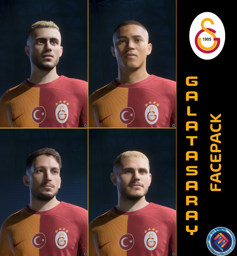 Galatasaray Facepack | FC24 - maker-3d