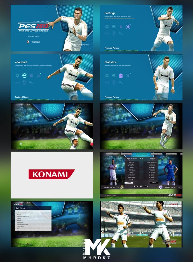 PES2013 Menu Style - maker-3d