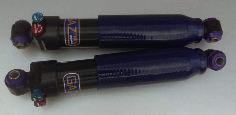 Gaz Adjustable Front dampers -Pair 140 & 164 Full Length - Classic Swede