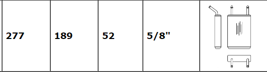 Volvo 940 RHD heater matrix with AC - Classic Swede