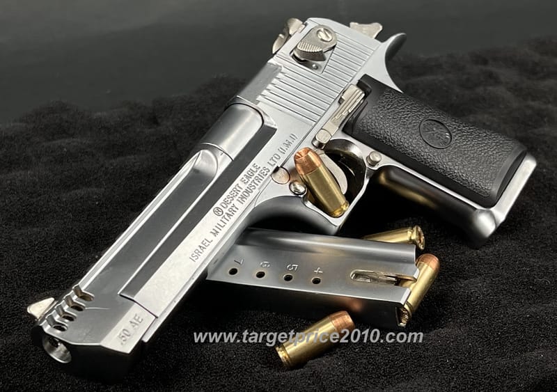 1:2 Scale Miniature Desert Eagle L6 .50AE In Silver With CNC Bullets ...
