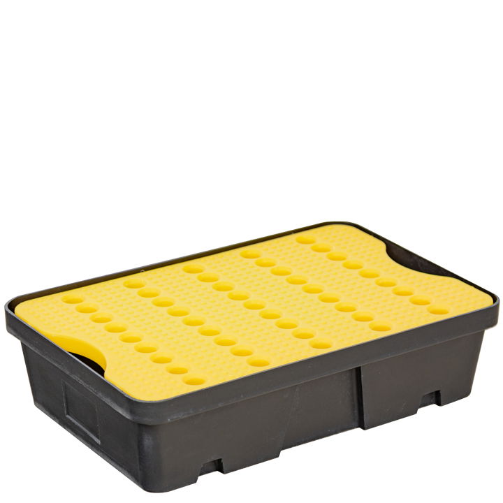 CONTAINMENT SUMP BUILT IN BLACK POLYETHYLENE + PERFORATED COVER PLATE ...