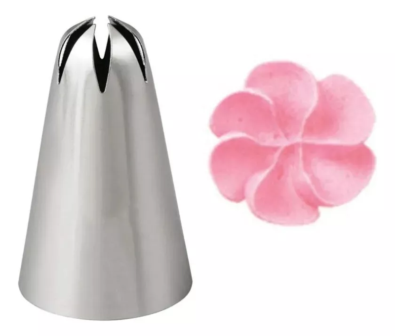 BICO FLOR MOD. 2D INOX WILTON - Ana Luiza Festas