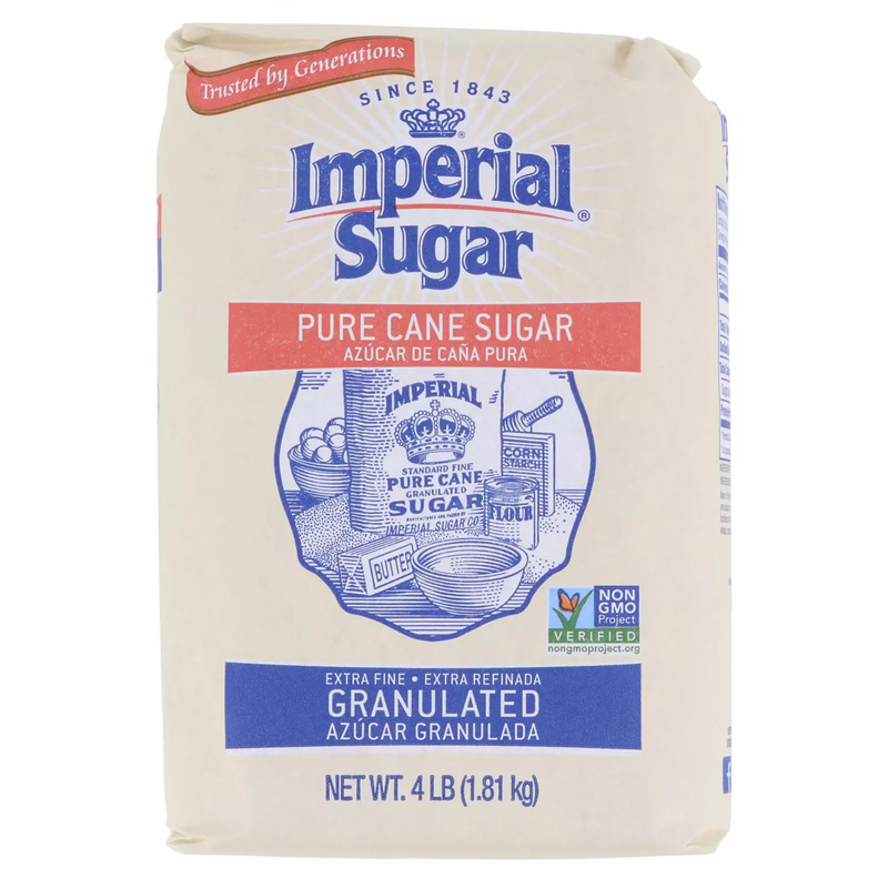 Imperial Sugar Pure Cane Extra Fine Granulated Sugar - Starboard Supply ...