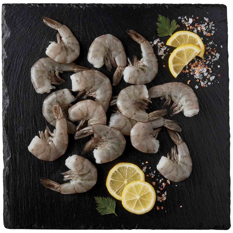 Raw Shell-On Farm Raised White Shrimp - Starboard Supply & Services LLC