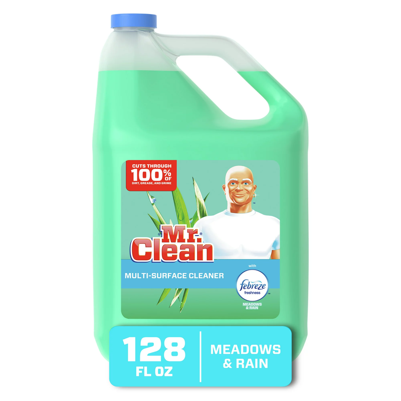 Mr. Clean Multi-Surface Cleaner with Febreze Freshness, Meadows & Rain ...