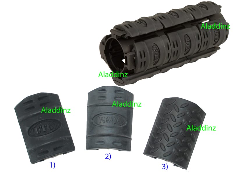 Rail Covers UTG Style Black 7 Pieces - Aladdinz