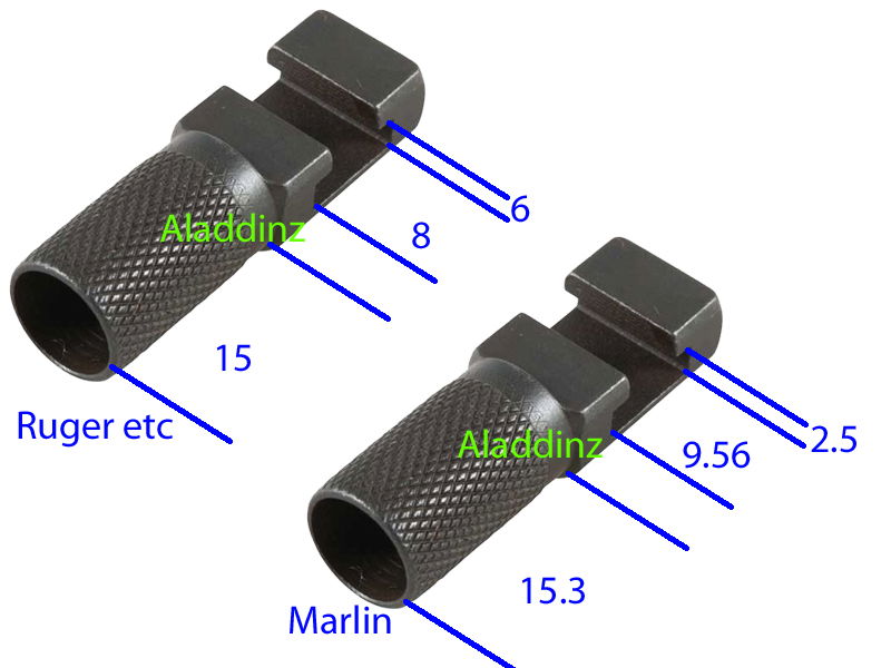 Lever Action Rifle Offset Hammer Spur Extension - Aladdinz