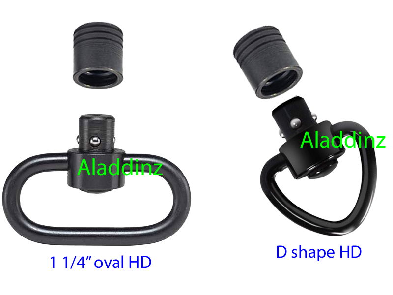 Sling Swivel QD Push Button HD with Base Cup Single - Aladdinz