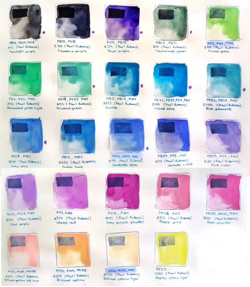 Paul Rubens Candy Color 24 colors set