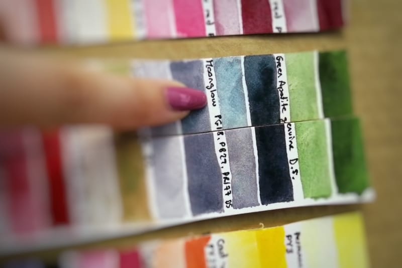 Lightfastness tests - Shesvii