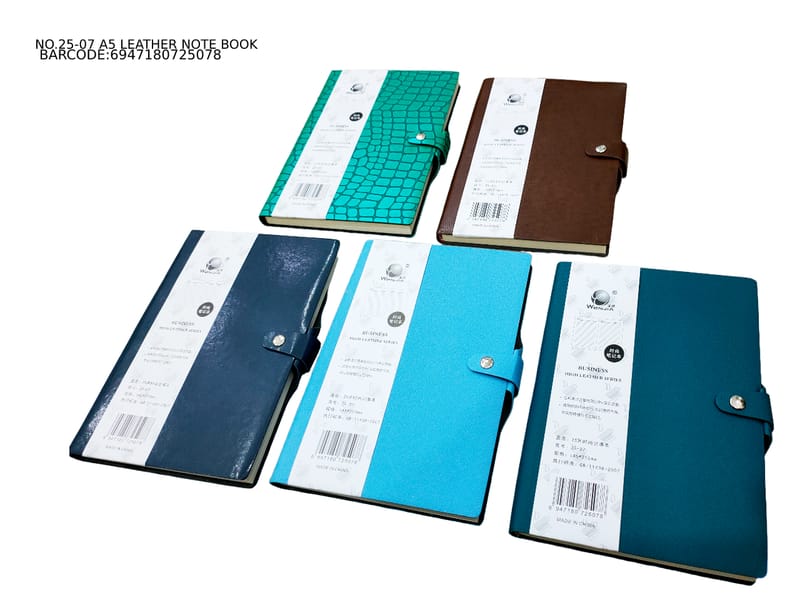 NO.25-07 A5 LEATHER NOTE BOOK - GREAT WALL STATIONERY SDN BHD