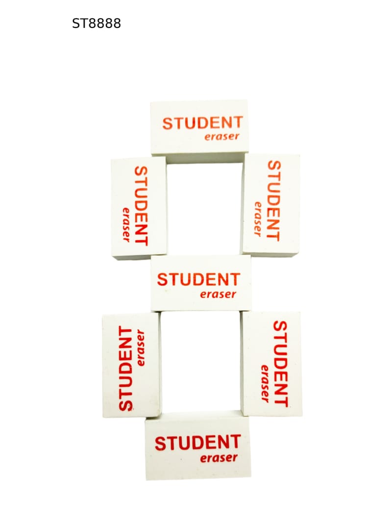 STUDENT ST8888 WHITE ERASER - GREAT WALL STATIONERY SDN BHD