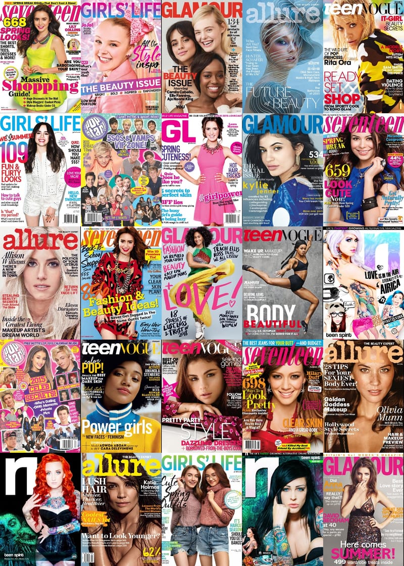 4 x Teen Magazines 1965 through 1970 - pdf magazines