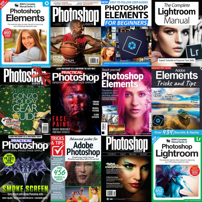 200+ Adobe Photoshop magazine back issues PDF magazines