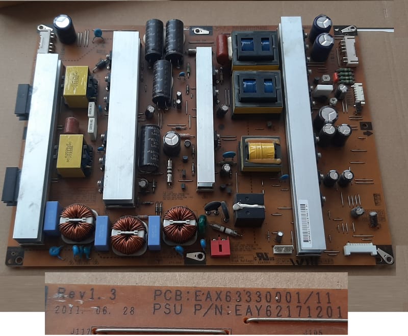 EAX63330001/11 PLACA POWER BOARD SCHEDA PLATINEE 📺 LG 60PV250-ZA