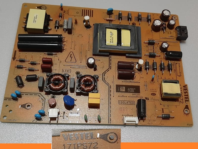 VESTEL 17IPS72 FUENTE POWER SUPPLY BOARD SCHEDA HITACHI 50HK5600