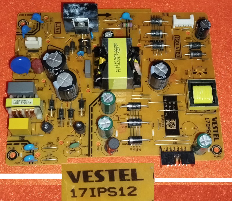 VESTEL 17MB211 PLACA MAIN BOARD SCHEDA PLATINEE TELEFUNKEN 40DTF531