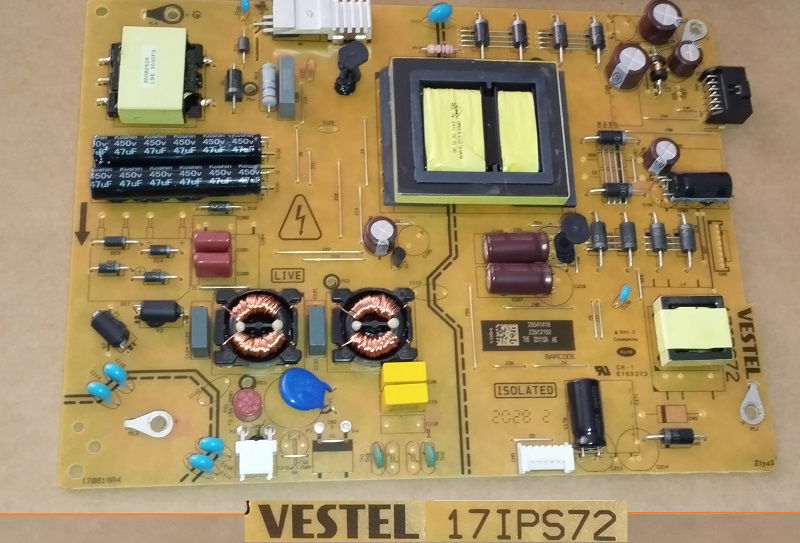 17IPS72 FUENTE POWER SUPPLY BOARD SCHEDA PLATINEE TOSHIBA 55UL3B63DG