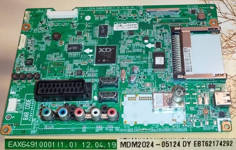 EAX64910001 (1.0) EBT62174292 PLACA MAIN BOARD LG 42LS3450-ZA