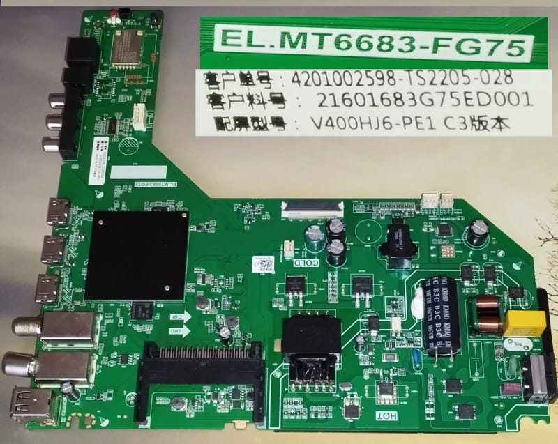 EL.MT6683-FG75 PLACA MAIN SCHEDA SELECLINE 40S221B