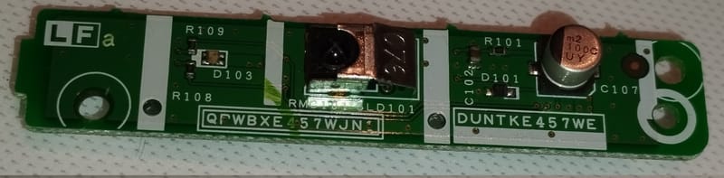 DUNTKE457WE PLACA IR PCB BOARD SCHEDA PLATINEE Sharp LC-32D44E-BK