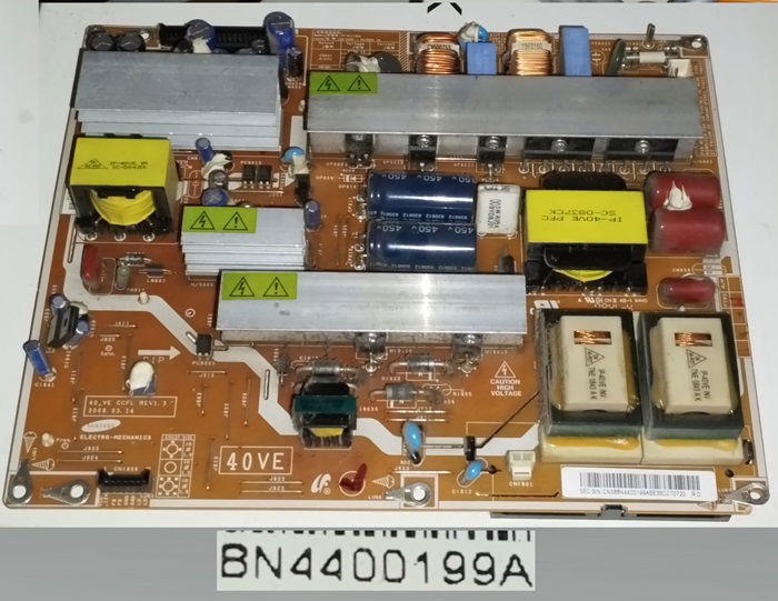BN44-00199A PLACA POWER SUPPLY BOARD SAMSUNG LE40A558P3FXXC