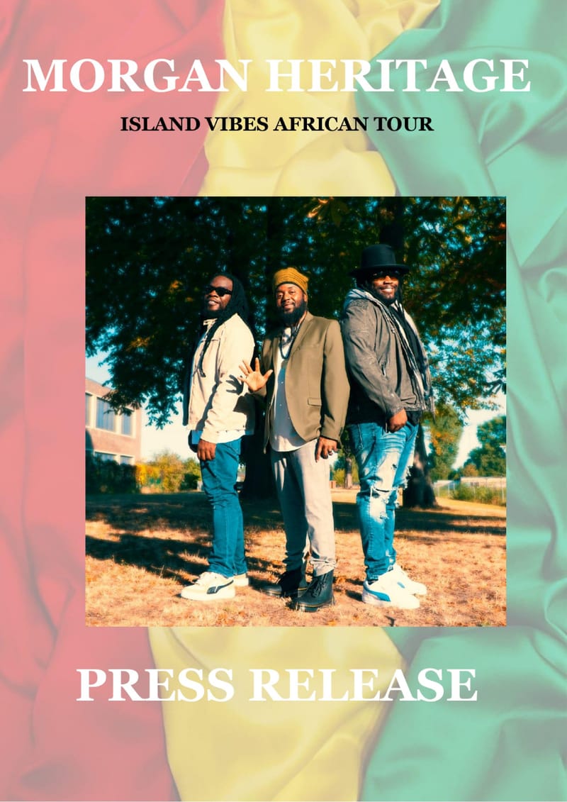 Morgan Heritage Island Vibes Africa Tour now set for 2023 JHB 2023