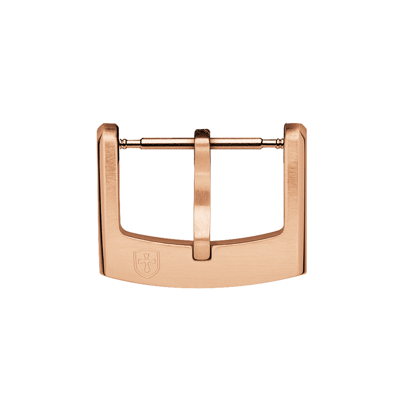 Pin buckle - rosegold PVD - 18 mm