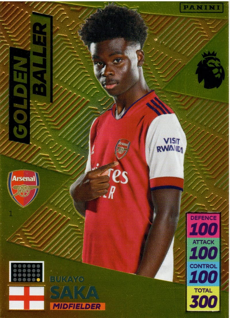 1. Bukayo Saka (Arsenal) Golden Baller - MVP Collectibles