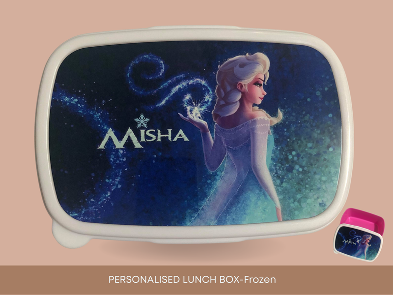 frozen lunch box, personalised lunch box, lunch box, elsa lunch box