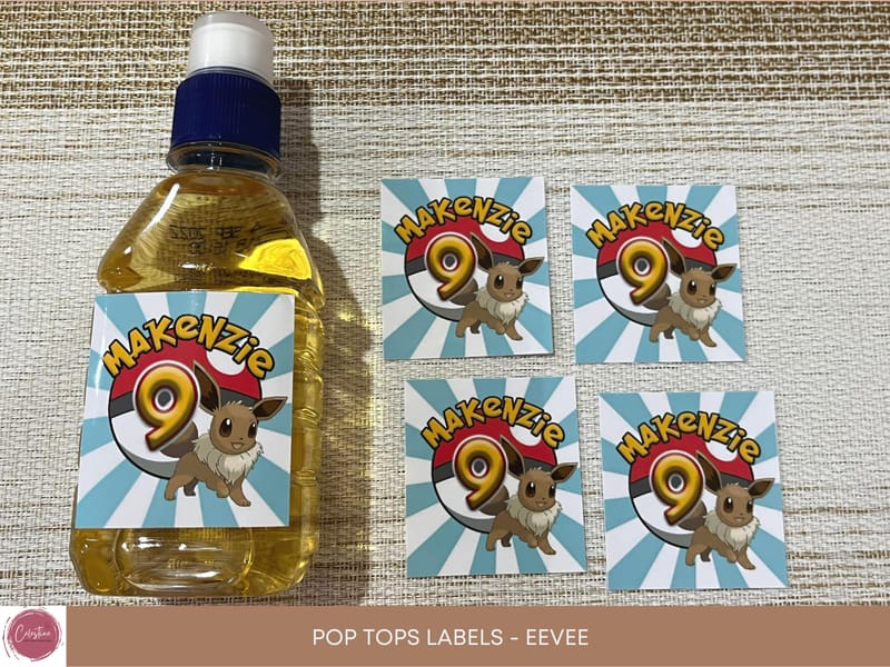 POP TOPS LABELS - Celestine Gifts and Creations