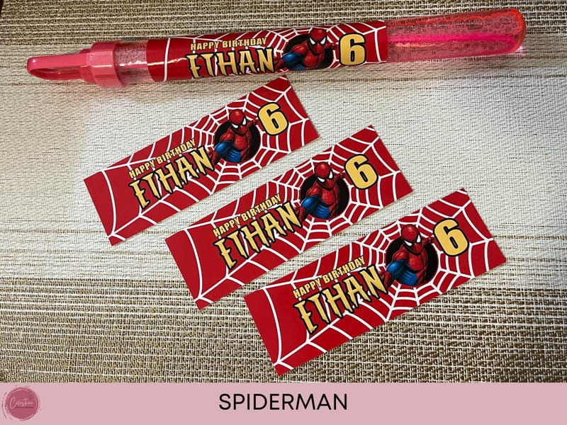 BUBBLE WAND LABELS - Celestine Gifts and Creations