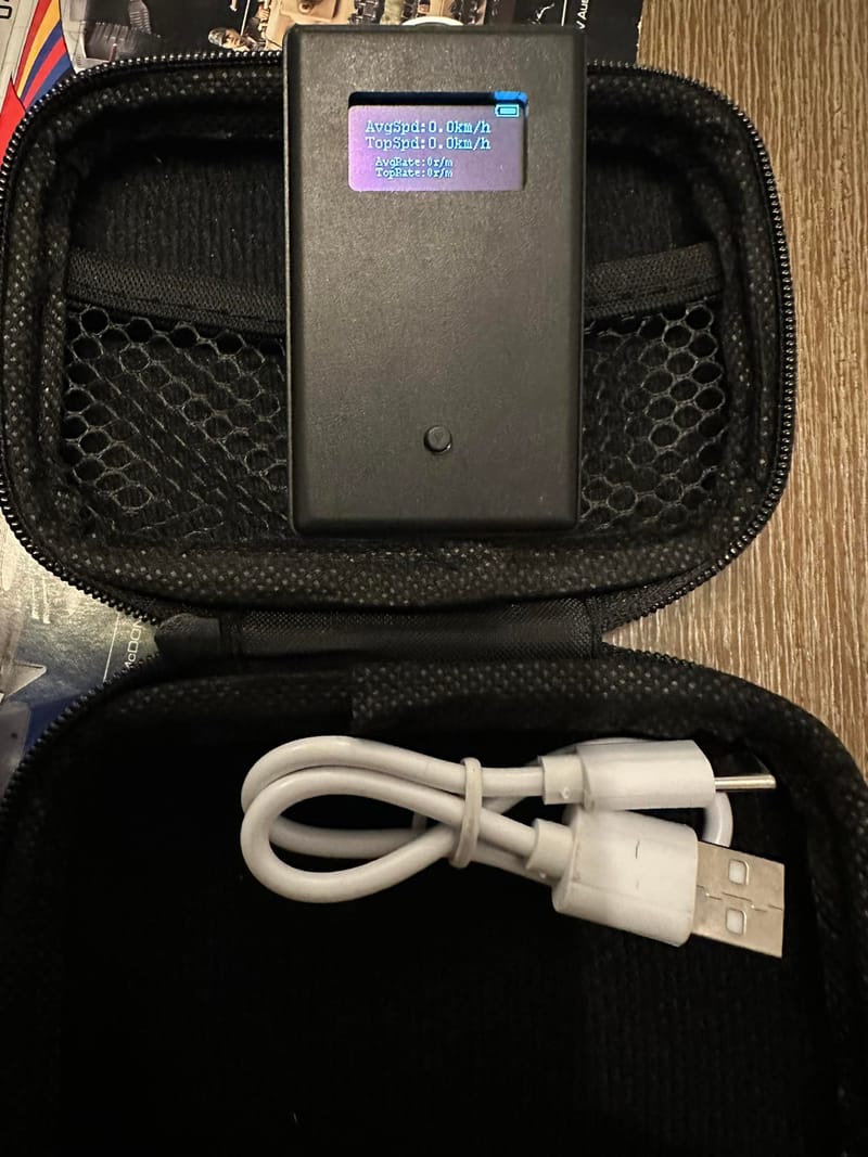 Pocket Rechargeable Mini4wd speed checker Black/White - Toysmart