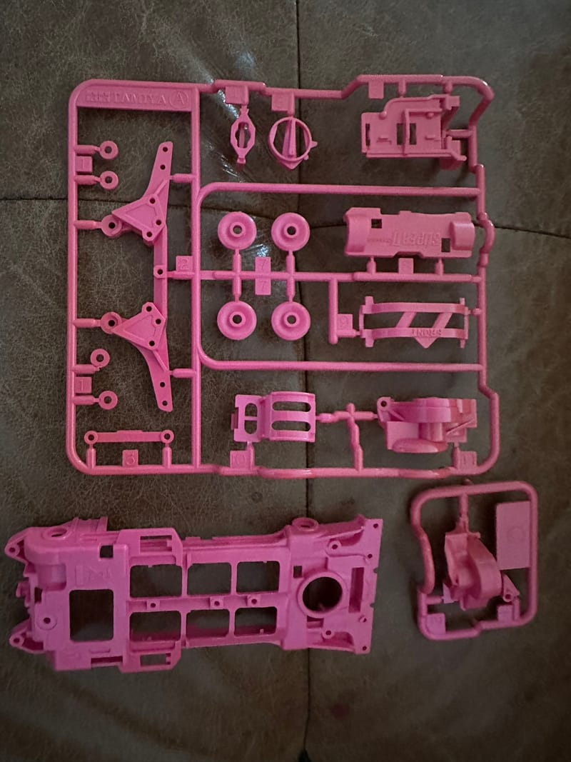 CNC light weight Super-II Fluorescent Chassis Pink chassis from item ...