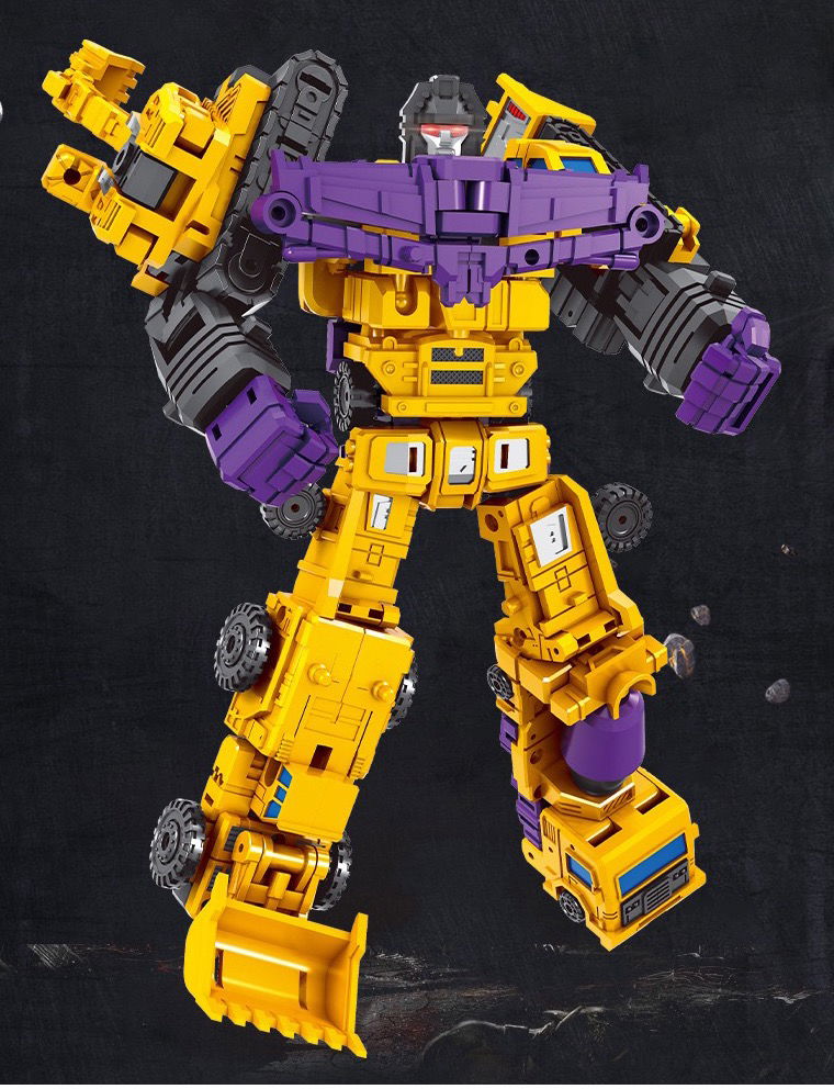The Yellow Devastator, transformable Robot set - Toysmart