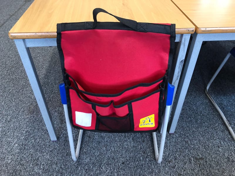 School chair bags