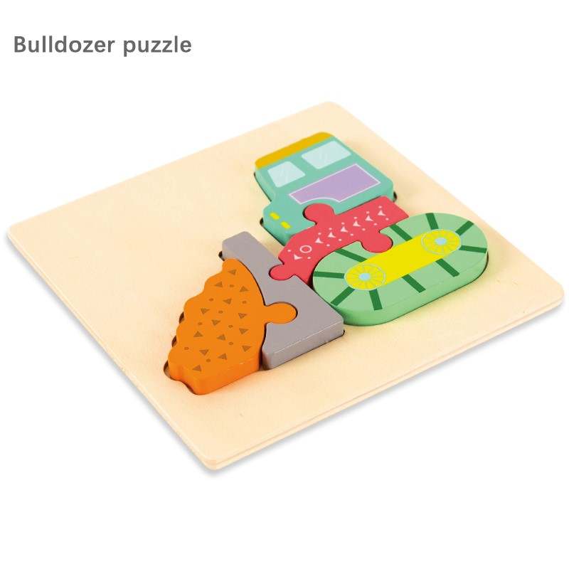 Bulldozer - Wooden Puzzle - Hugs® Store