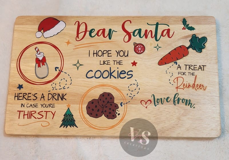 CHRISTMAS SANTA TREAT BOARD - VS CREATIONS