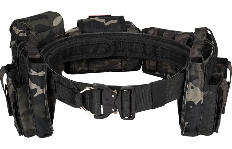Complete battle belt set up , two peice with 5 more add on pouches ...