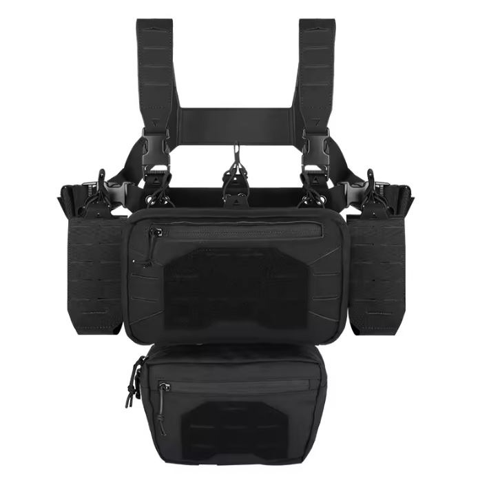 Chest rig (laser cut) black and multicam black available - TACTICAL GEAR