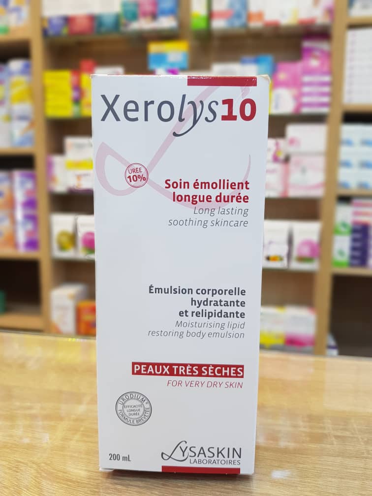LYSASKIN Xerolys 10 Soin Emollient Pou Peaux Très Sèches 200ml - PHA...
