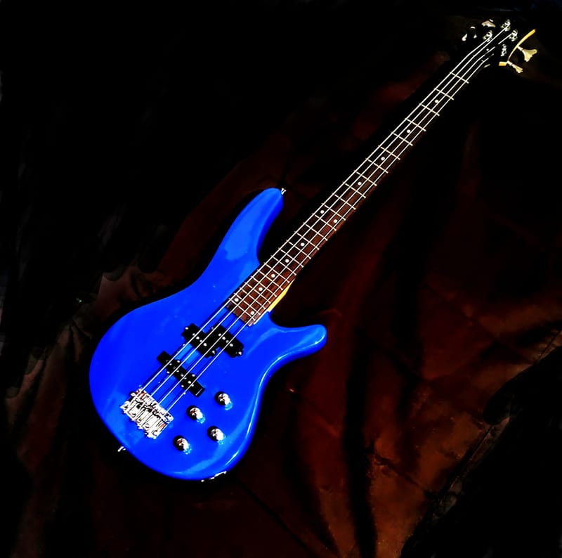 Jazz Bass + P-Bass Style Pickups! Arctic White "Eye Buzz" Style Bass ...