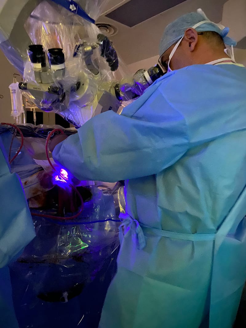 Microscope guided brain tumour surgery - London & Oxford Brain Tumour ...